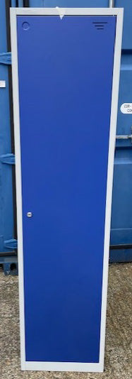 Hero Grey & Dark Blue Single Door Lockers – Park Royal Office Furniture