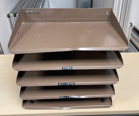 Brown Metal 5 Tier In Out Tray – Park Royal Office Furniture