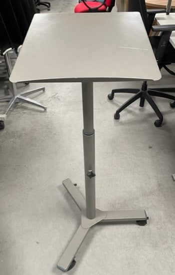 Grey Metal Lectern On Wheels – Park Royal Office Furniture